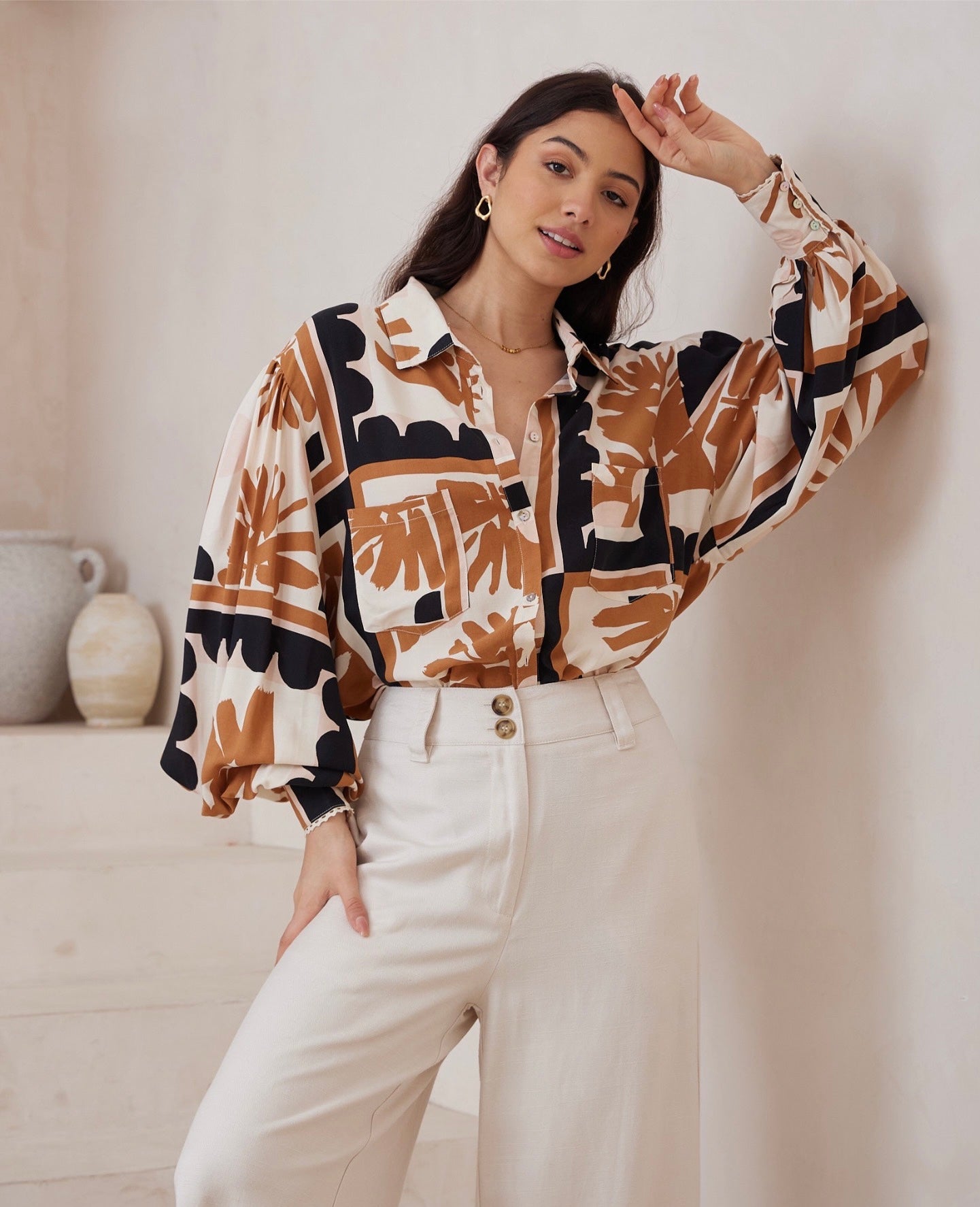 Jamie Print Shirt – lil'birdie boutique