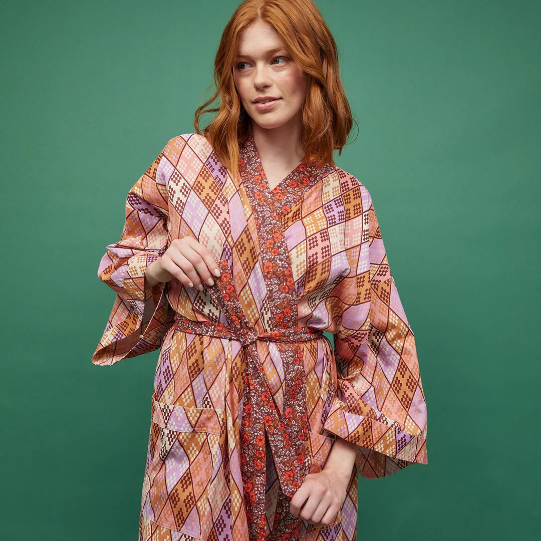 Sage and Clare Cotton Bath Robe | Viola – lil'birdie boutique